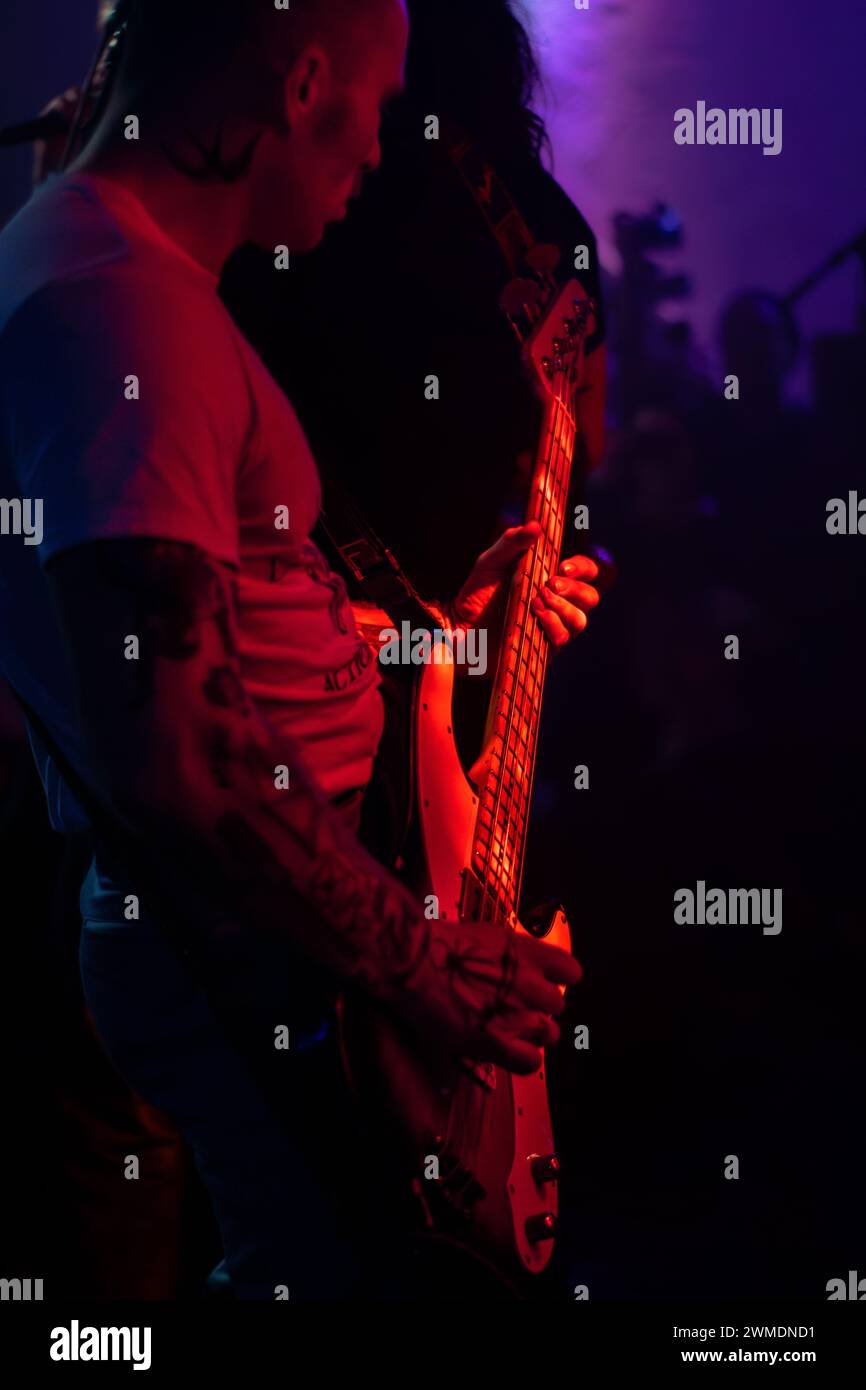 London punk band The Chisel play their live show at The Globe in ...