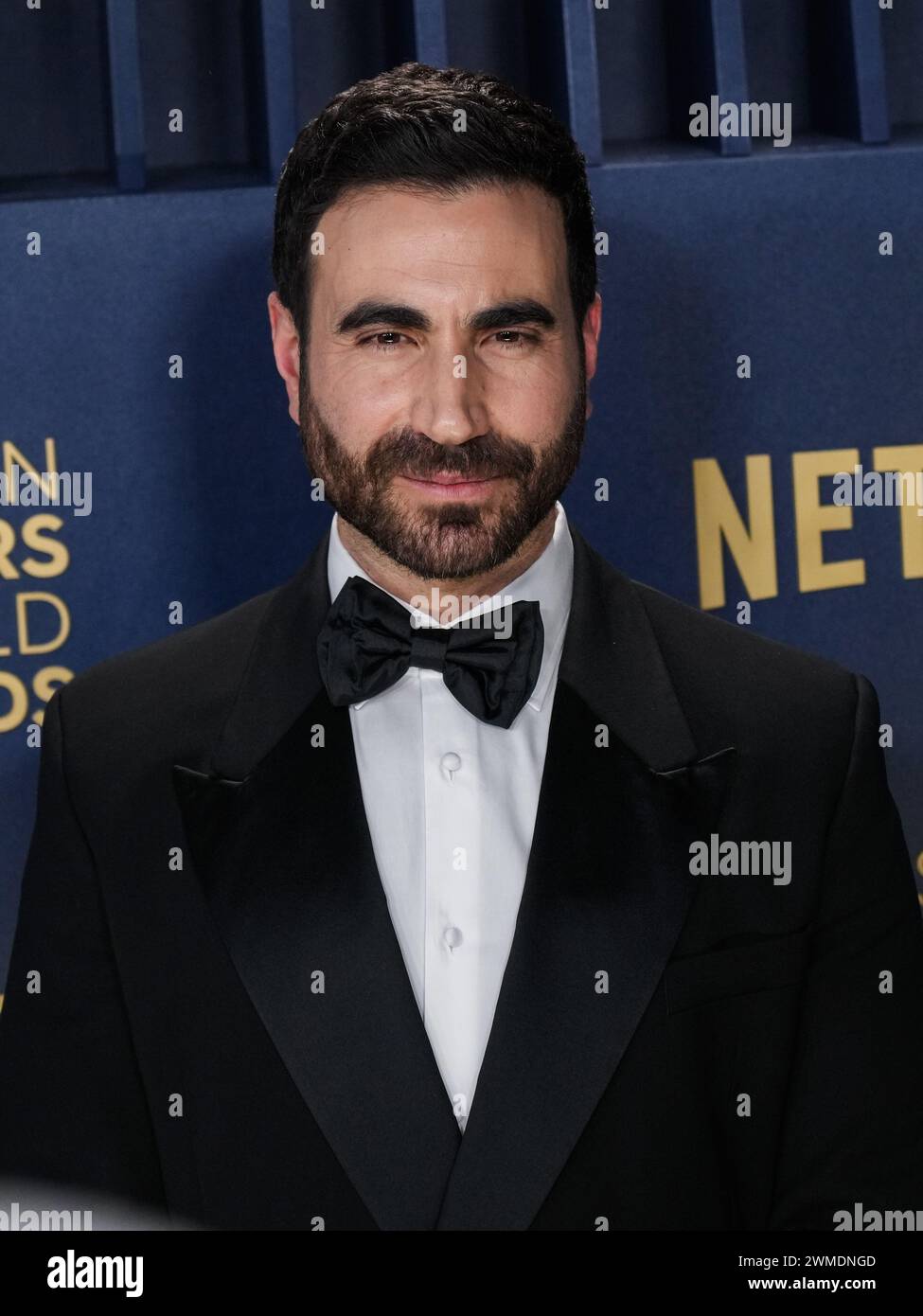 Los Angeles, USA. 24th Feb, 2024. Brett Goldstein walking on the red ...