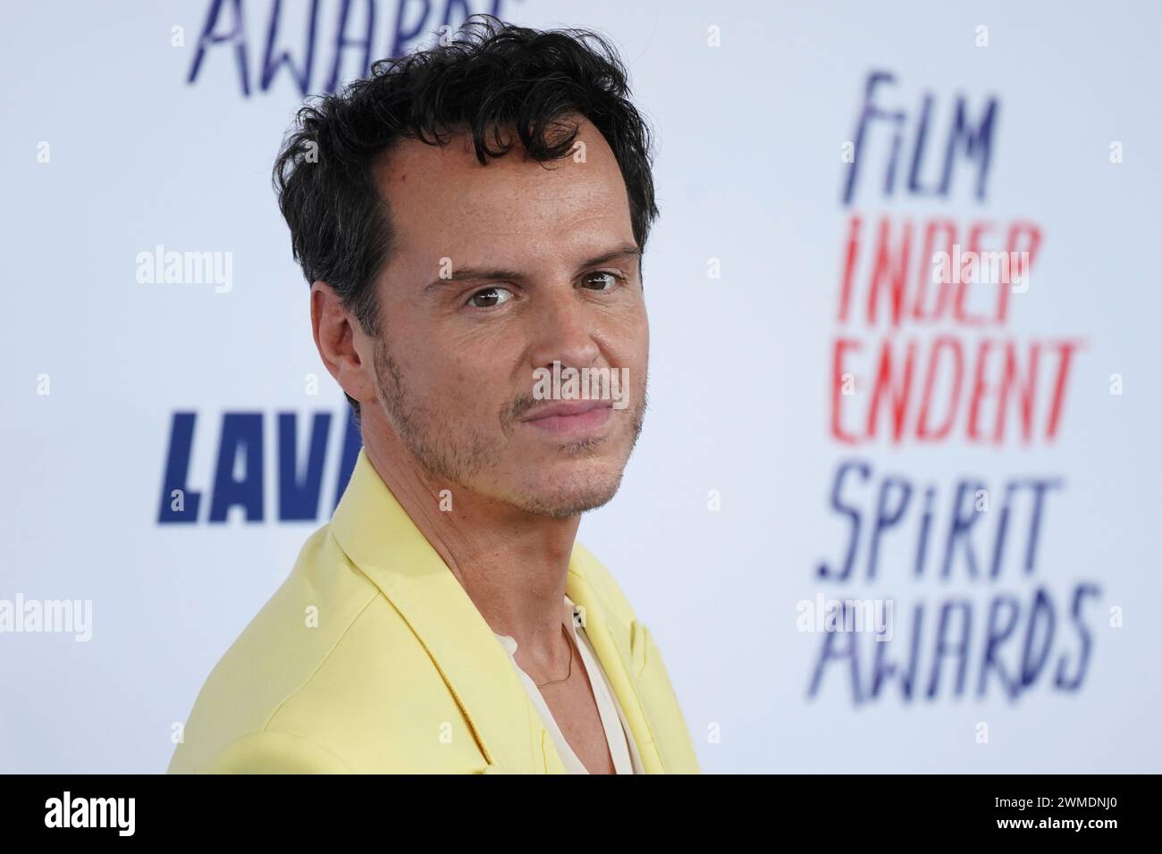 Andrew Scott arrives at the Film Independent Spirit Awards on Sunday ...