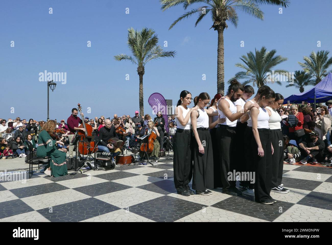 Beirut, Lebanon. 25th Feb, 2024. A shot of Piazzolla Concert from Al ...