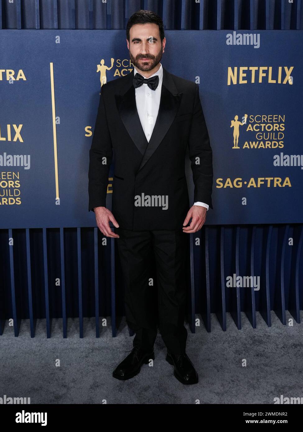 Los Angeles, USA. 24th Feb, 2024. Brett Goldstein walking on the red ...