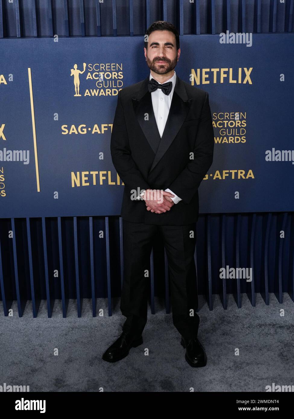 Los Angeles, USA. 24th Feb, 2024. Brett Goldstein walking on the red ...