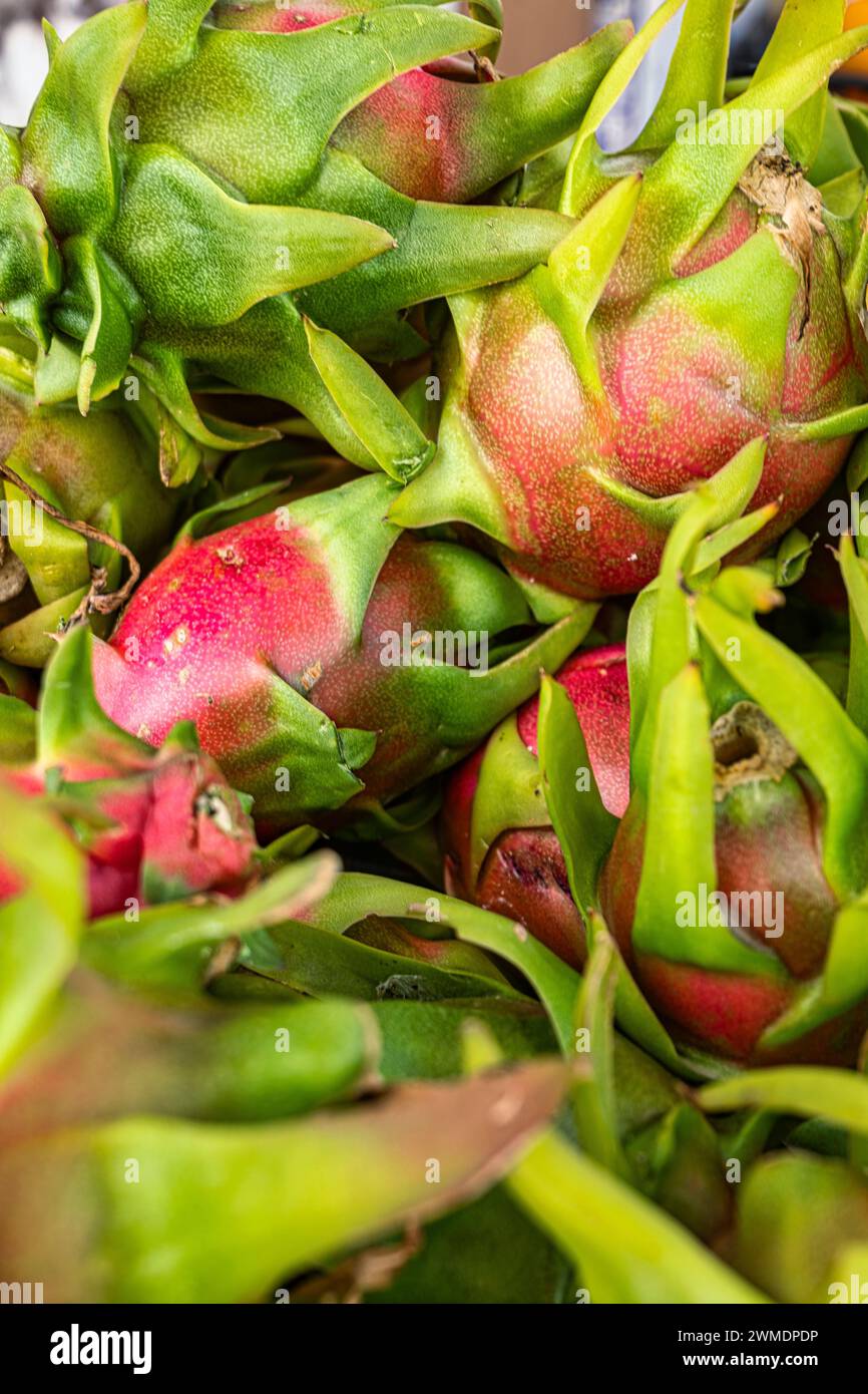 Fresh pitaya, tropical explosion of color and vibrant flavor Stock ...