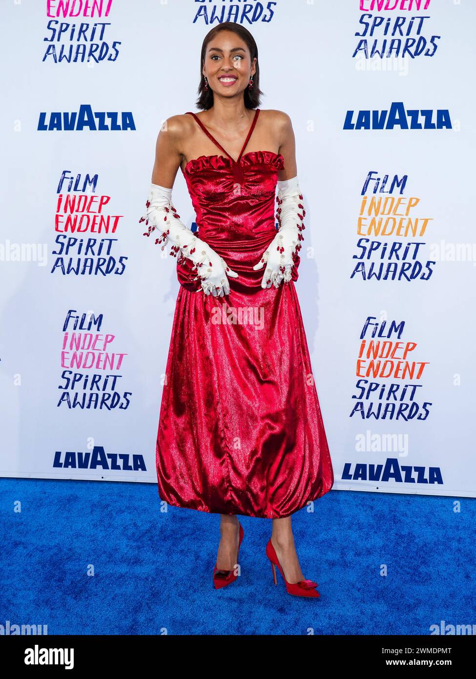 Los Angeles, USA. 25th Feb, 2024. Clark Backo walking on the red carpet ...