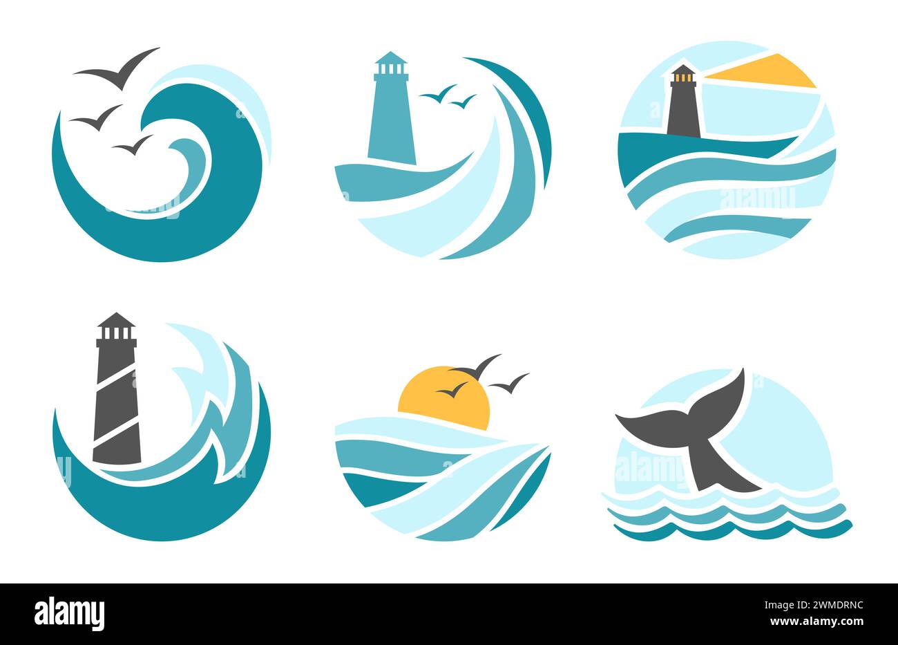 (ocean or sea) waves Cut Out Stock Images & Pictures - Alamy