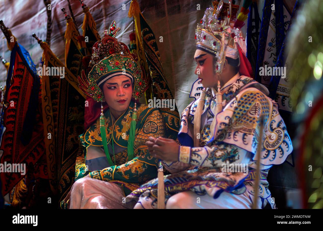 Thai performers from the "Tie Kia Tong Chia Sung Hiang" Chinese Teochew ...