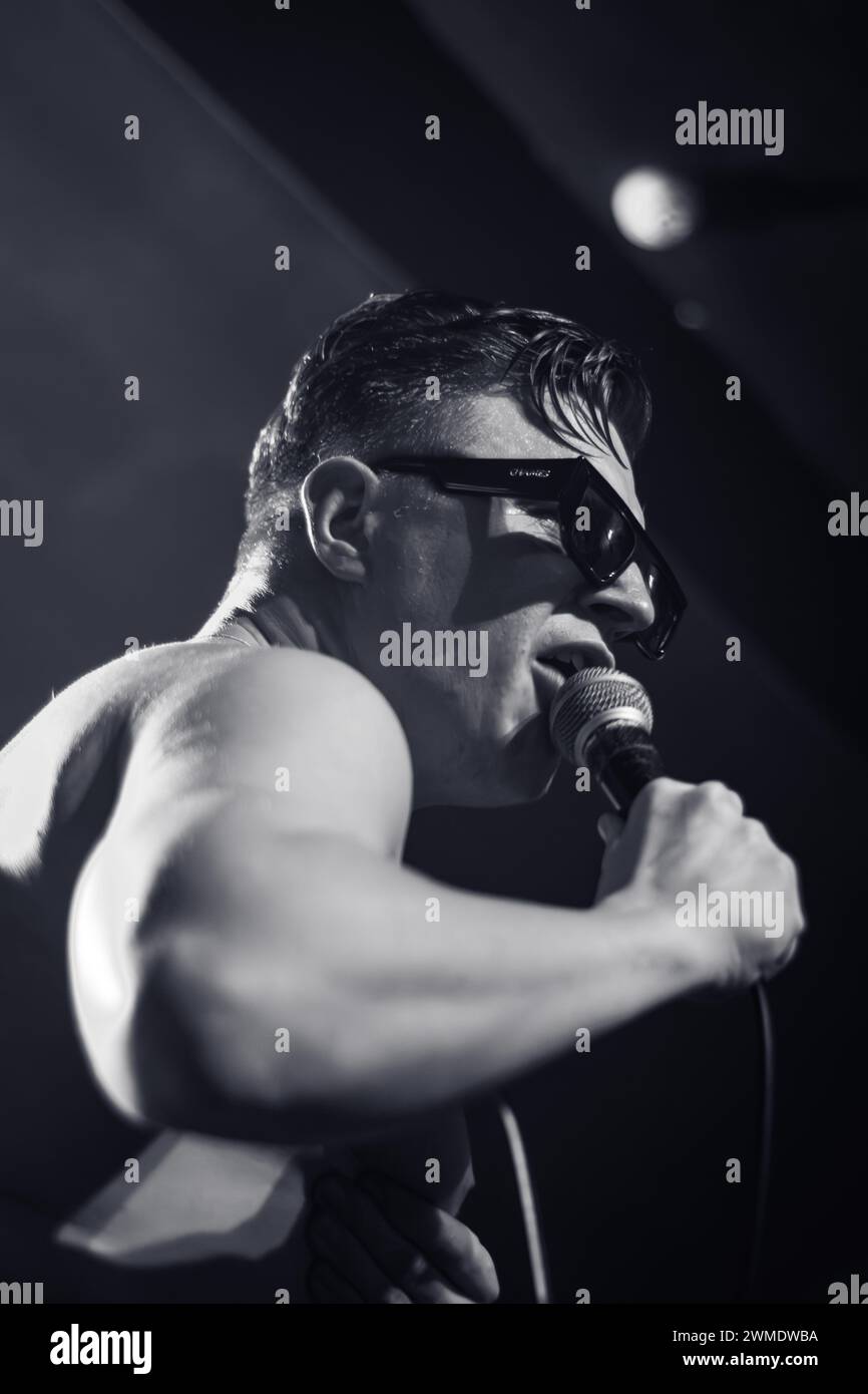 London punk band Rifle support The Chisel at their live set in The ...