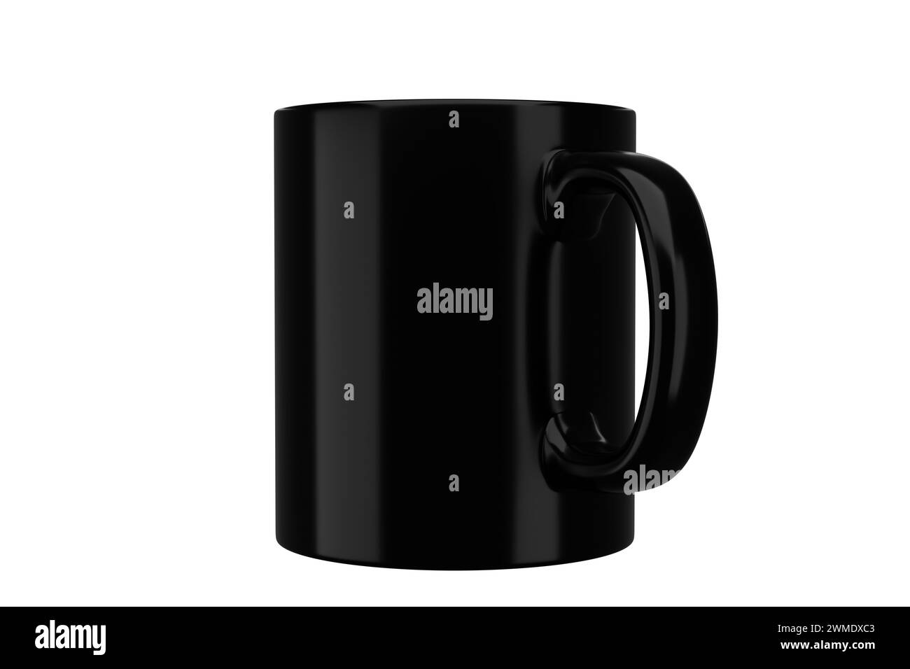 Black mug mockup Black and White Stock Photos & Images - Alamy