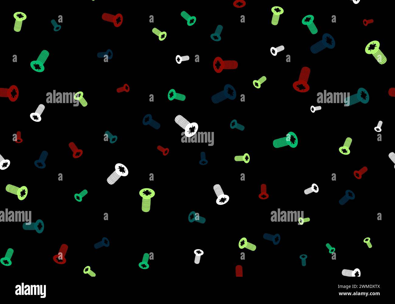 Equipment cartoon seamless bolt pattern for wallpaper and fabrics and ...