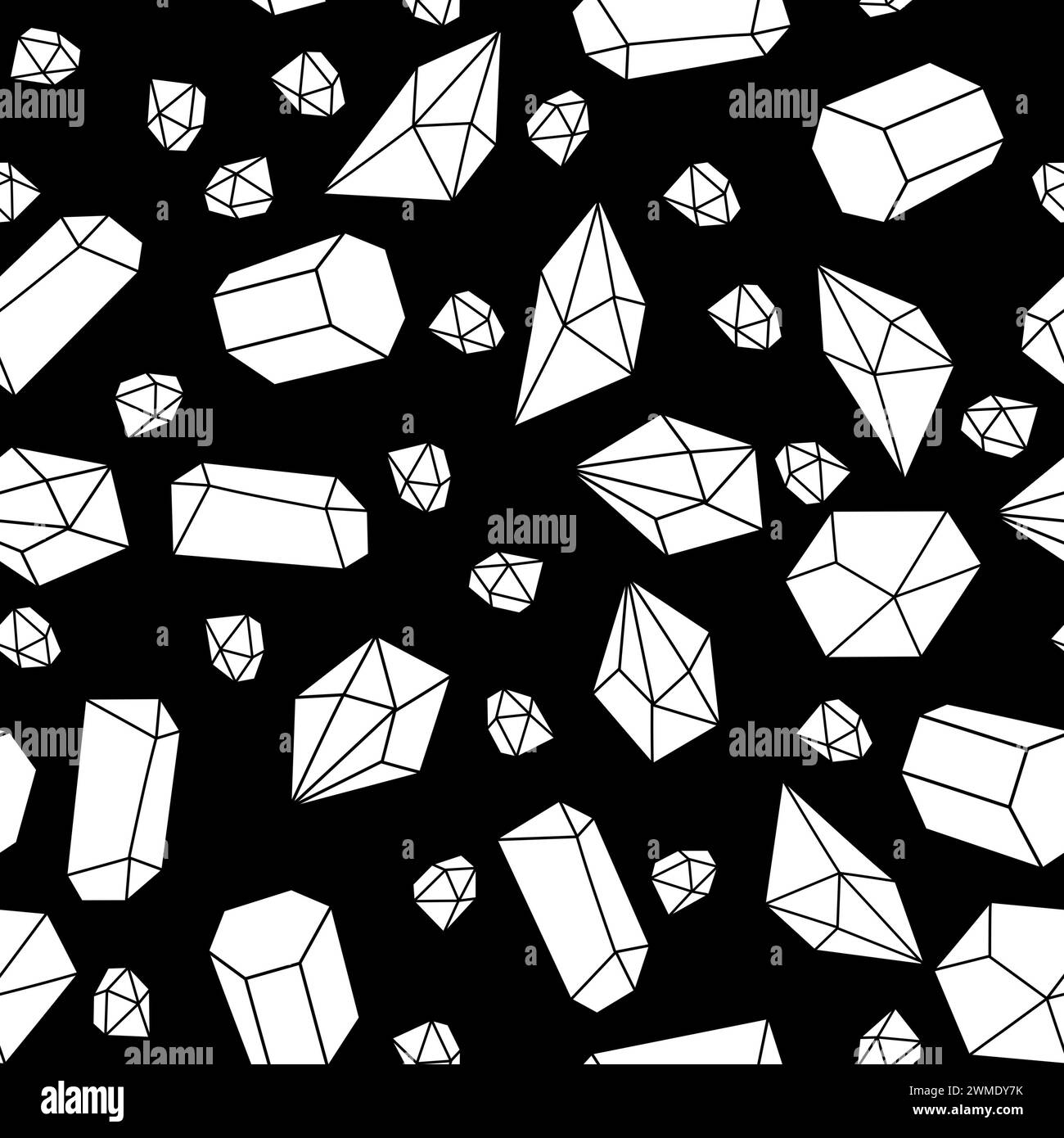 Summer cartoon geometric seamless crystals pattern for fabrics and ...