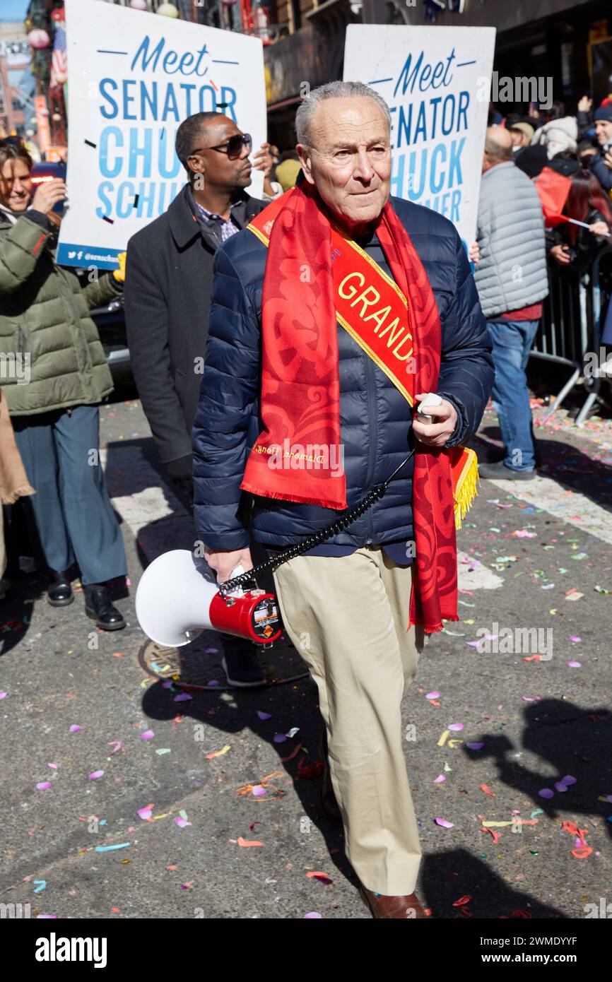 New York, New York, USA. 25th Feb, 2024. Senator Chuck Schumer Grand ...
