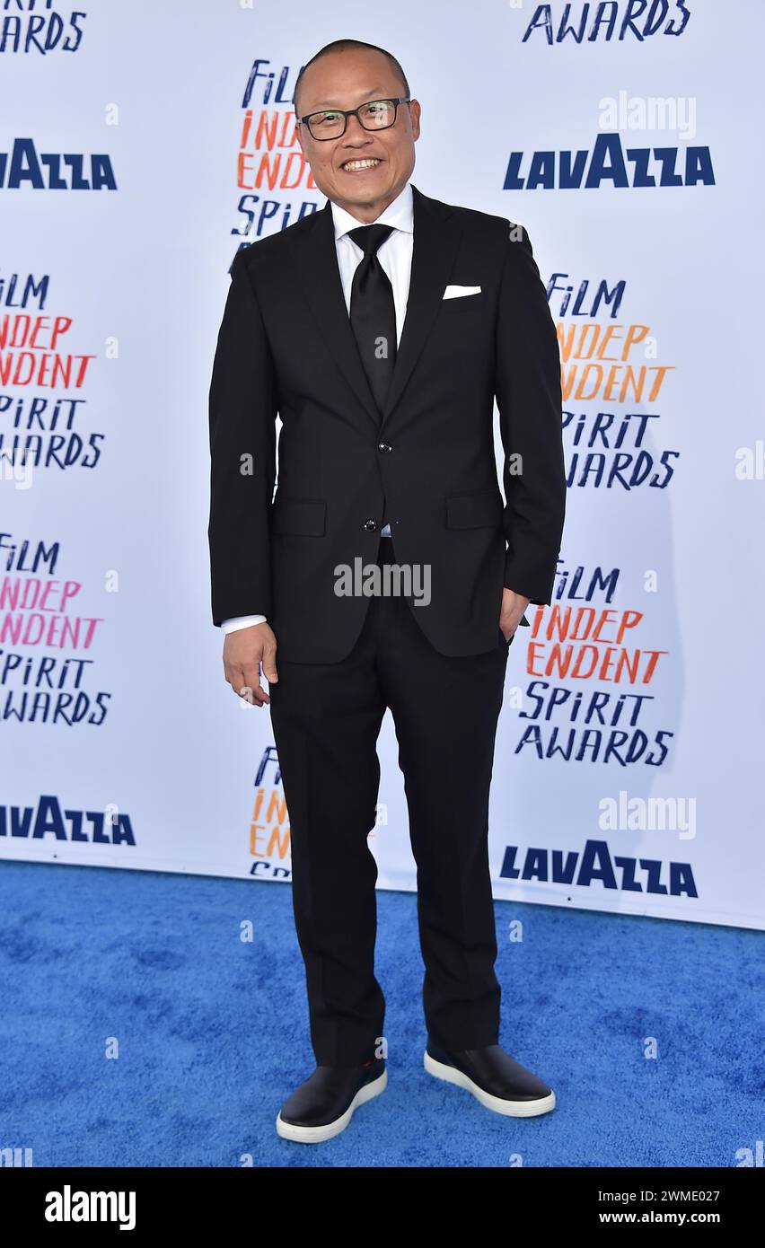 Santa Monica, USA. 25th Feb, 2024. Ron Song arriving to the 2024 Film ...