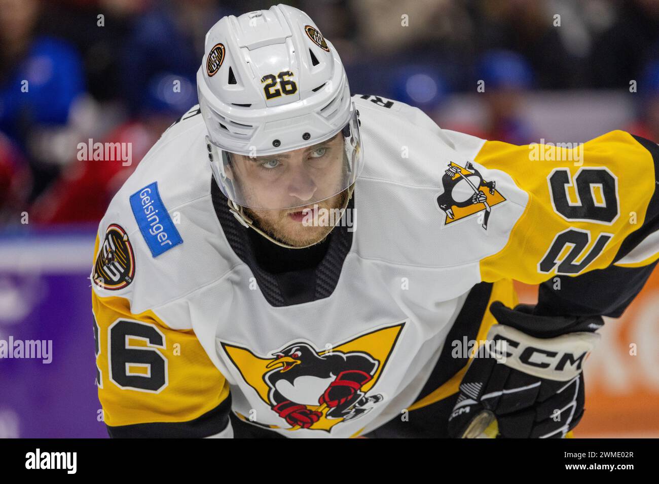 February 16th, 2024: Wilkes Barre Scranton Penguins forward Austin ...