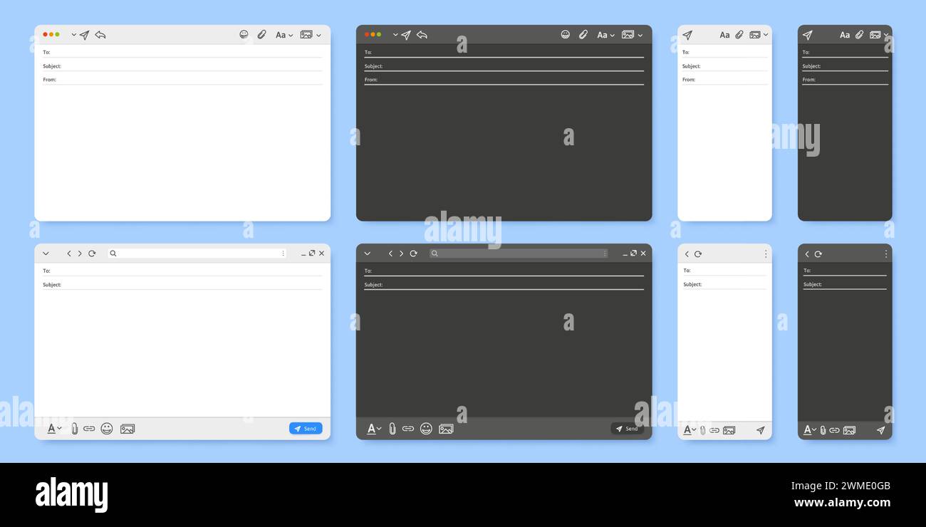 Email Interface Mail Client New Message Window User Interface Desktop