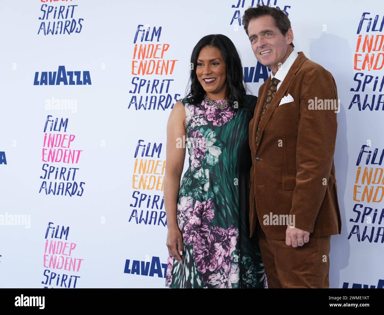 Los Angeles, USA. 25th Feb, 2024. Brenda Robinson and Josh Welsh ...