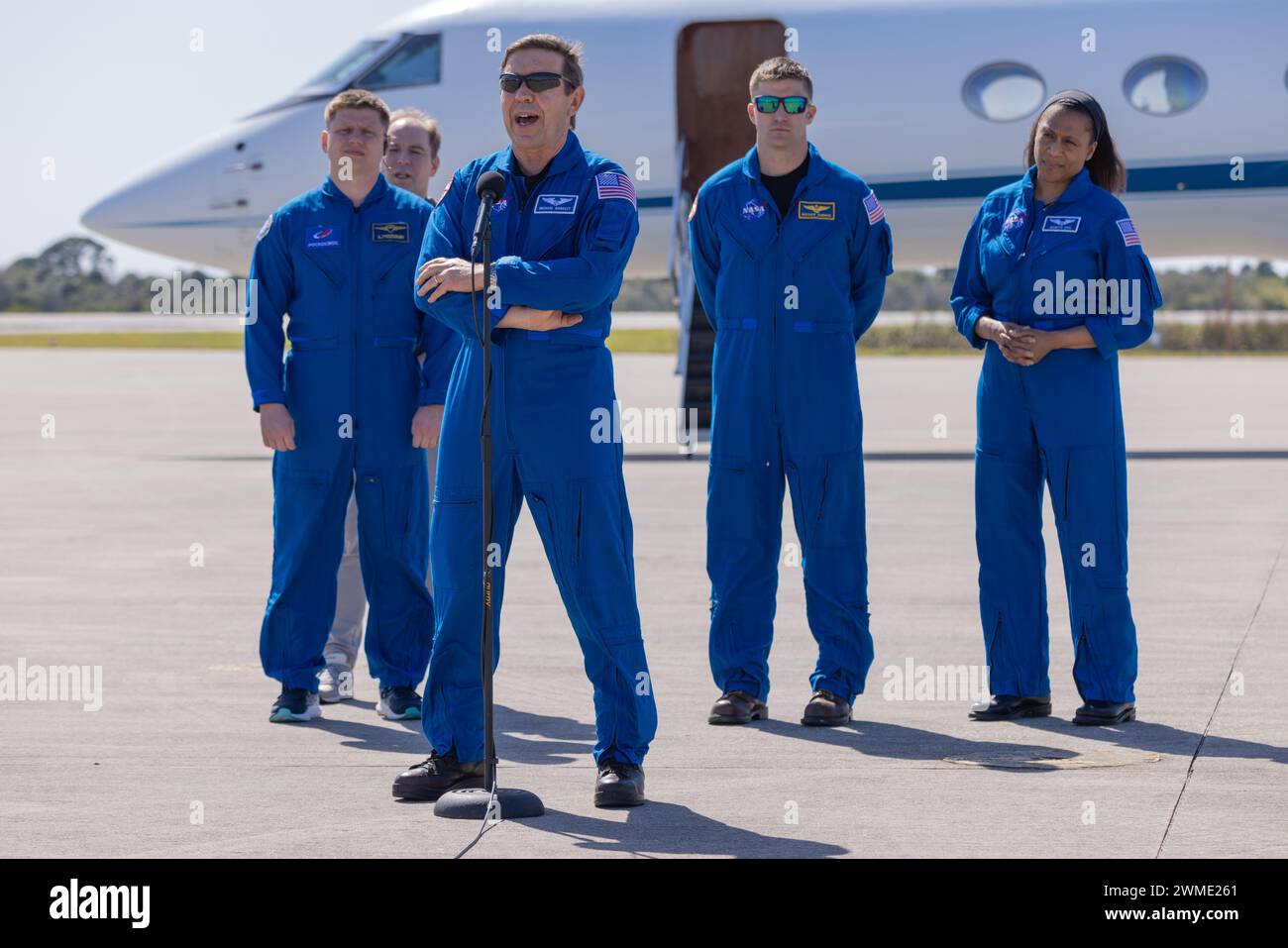 Kennedy Space Center, USA. 25th Feb, 2024. at 1:30 PM NASA Roscosmos ...