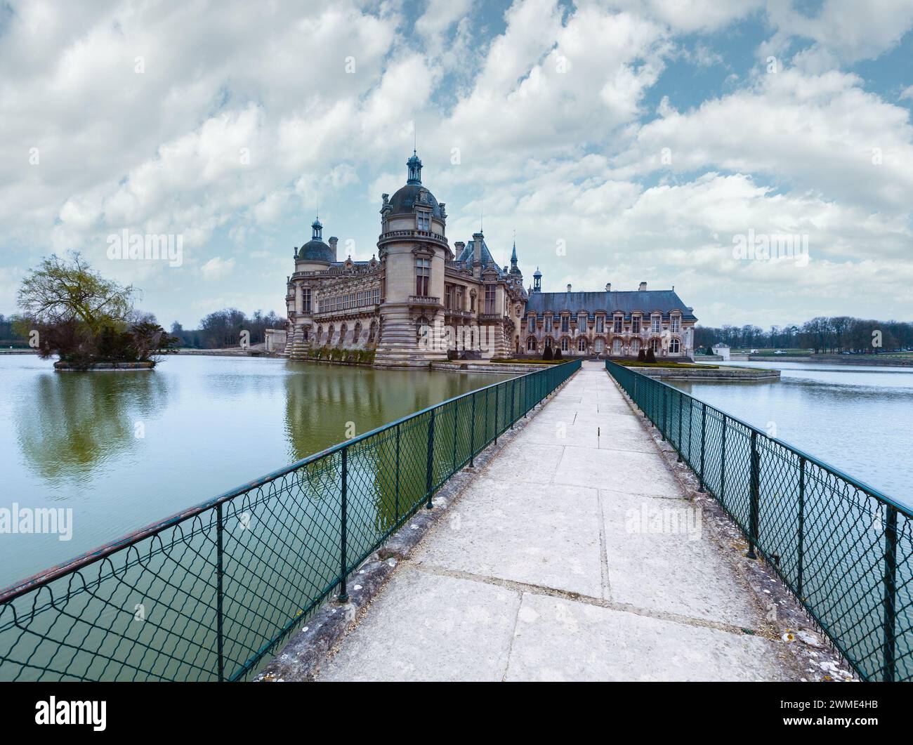 Chateau de Chantilly (France). The Petit Chateau built in 1560 (on ...