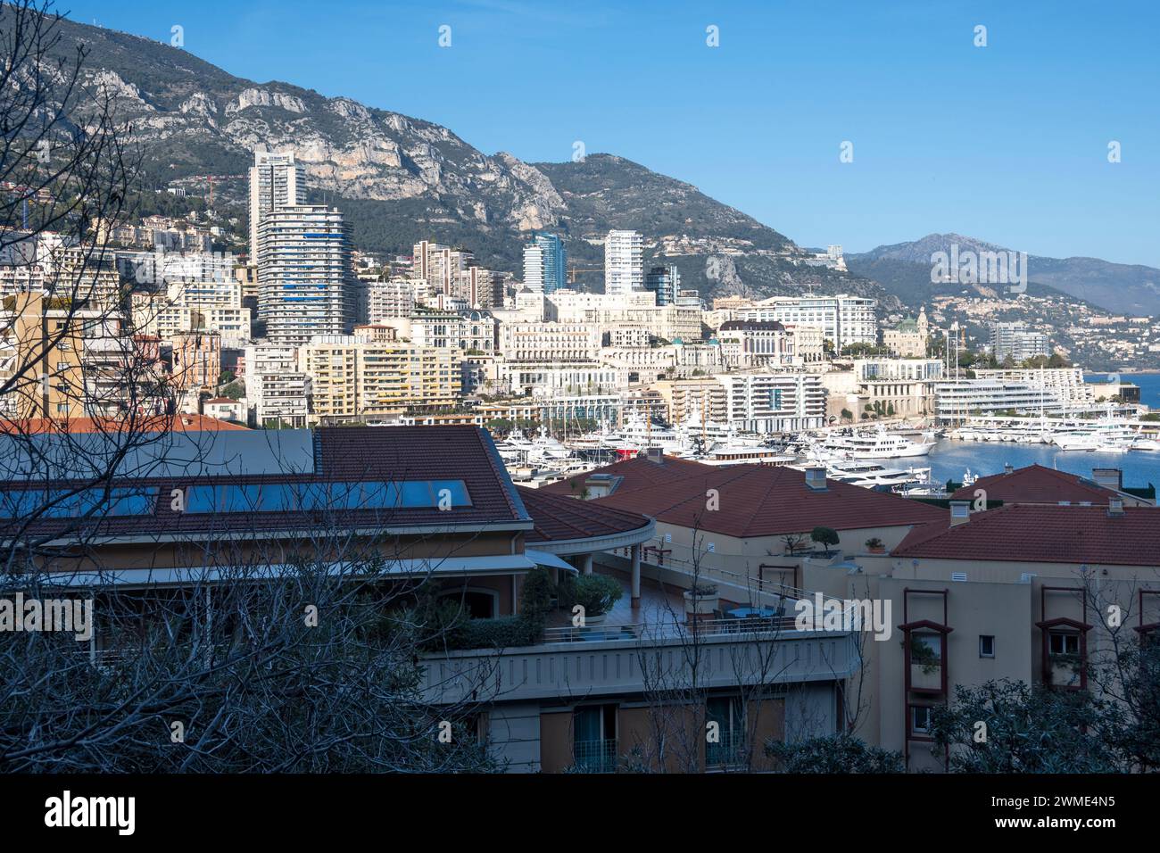 Amazing Panoramic view of city of Monte Carlo, Monaco Stock Photo - Alamy