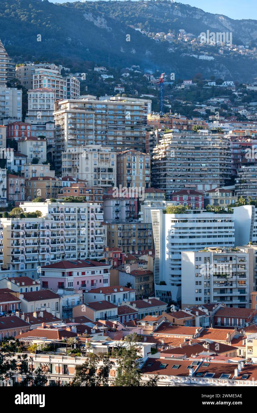 Amazing Panoramic view of city of Monte Carlo, Monaco Stock Photo - Alamy