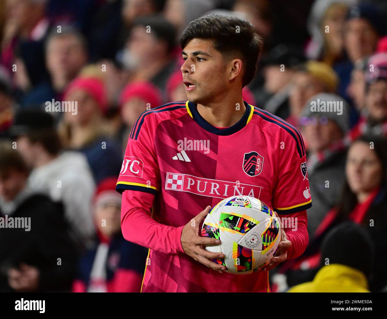 St. Louis, USA. 24th Feb, 2024. St. Louis City defender Anthony ...