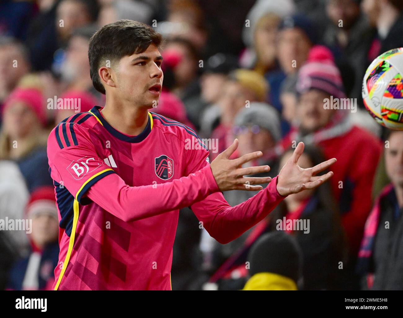 St. Louis, USA. 24th Feb, 2024. St. Louis City defender Anthony ...