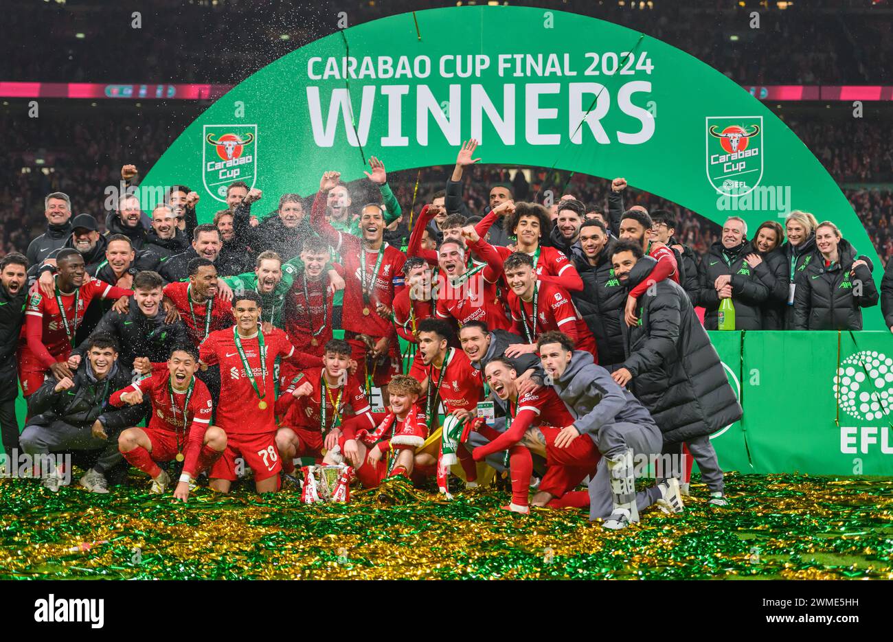 London, UK. 25th Feb, 2024 - Chelsea v Liverpool - Carabao Cup Final ...