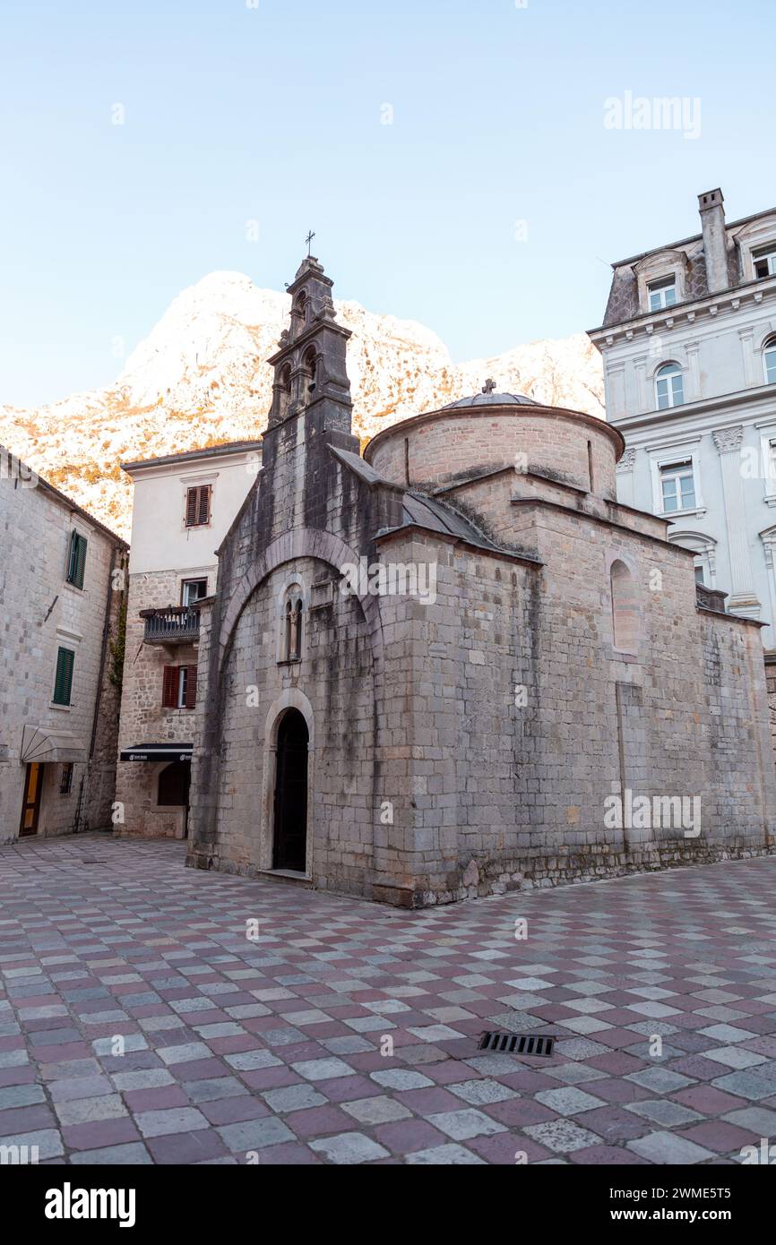Kotor, Montenegro - FEB 14, 2024: The Church of St. Luke is a Serbian ...