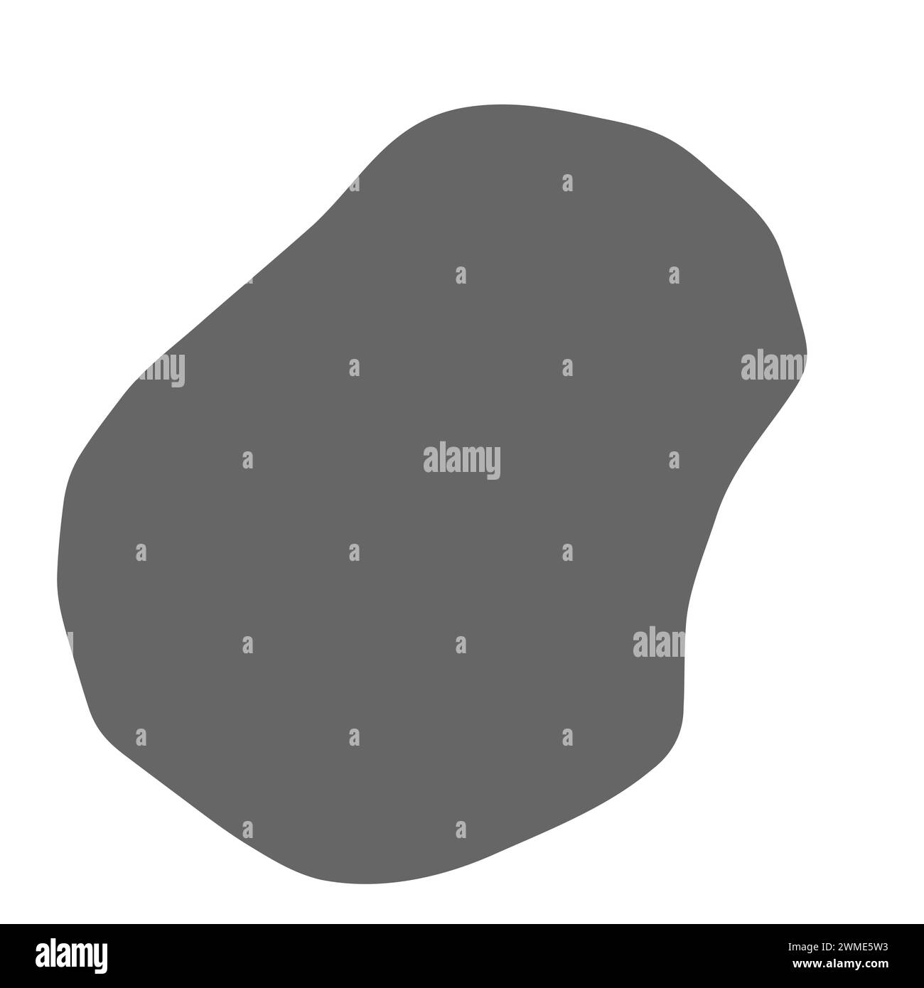 Nauru country simplified map. Grey stylish smooth map. Vector icons ...