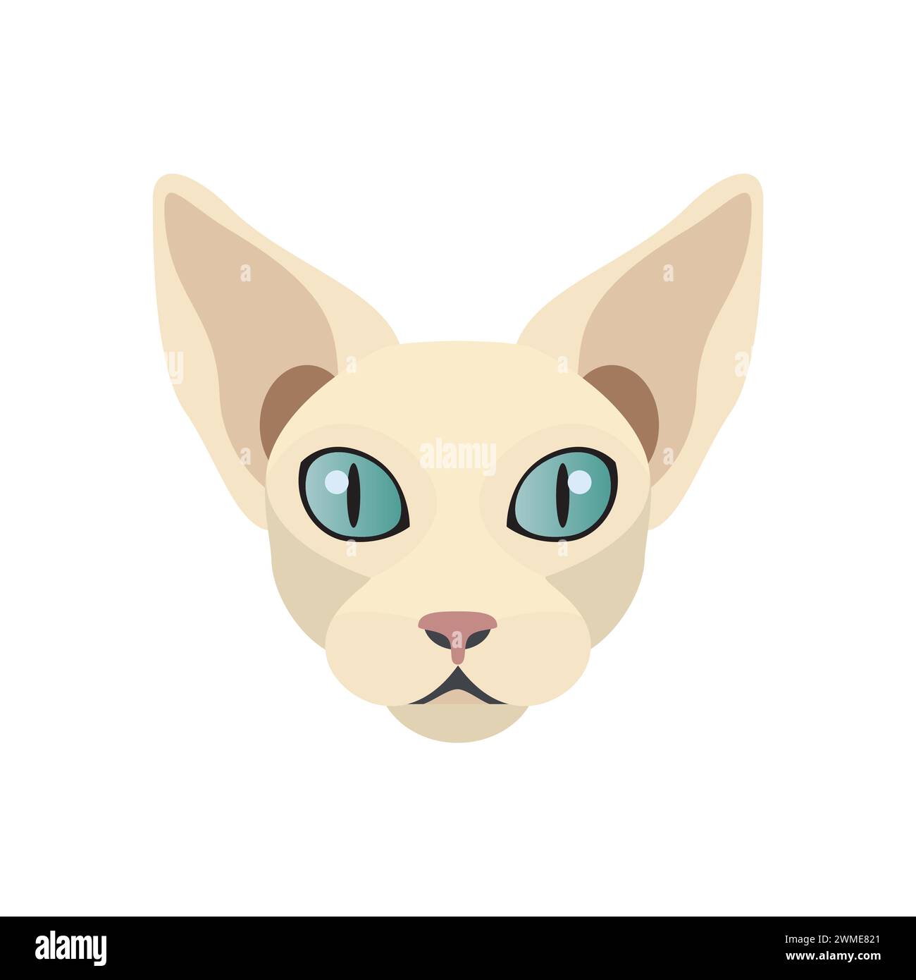 Hairless cat Stock Vector Images - Alamy