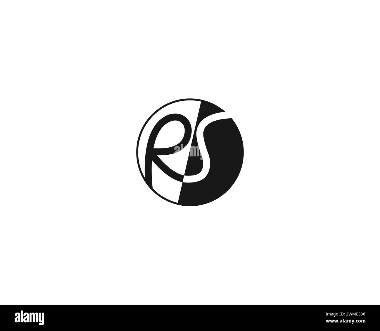 creative letter RS logo design vector template Stock Vector Image & Art - Alamy