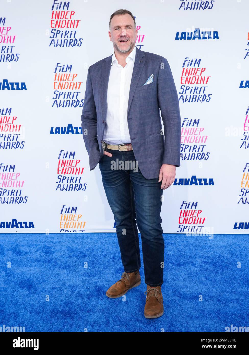 Los Angeles, USA. 25th Feb, 2024. Ross Kimball walking on the red ...