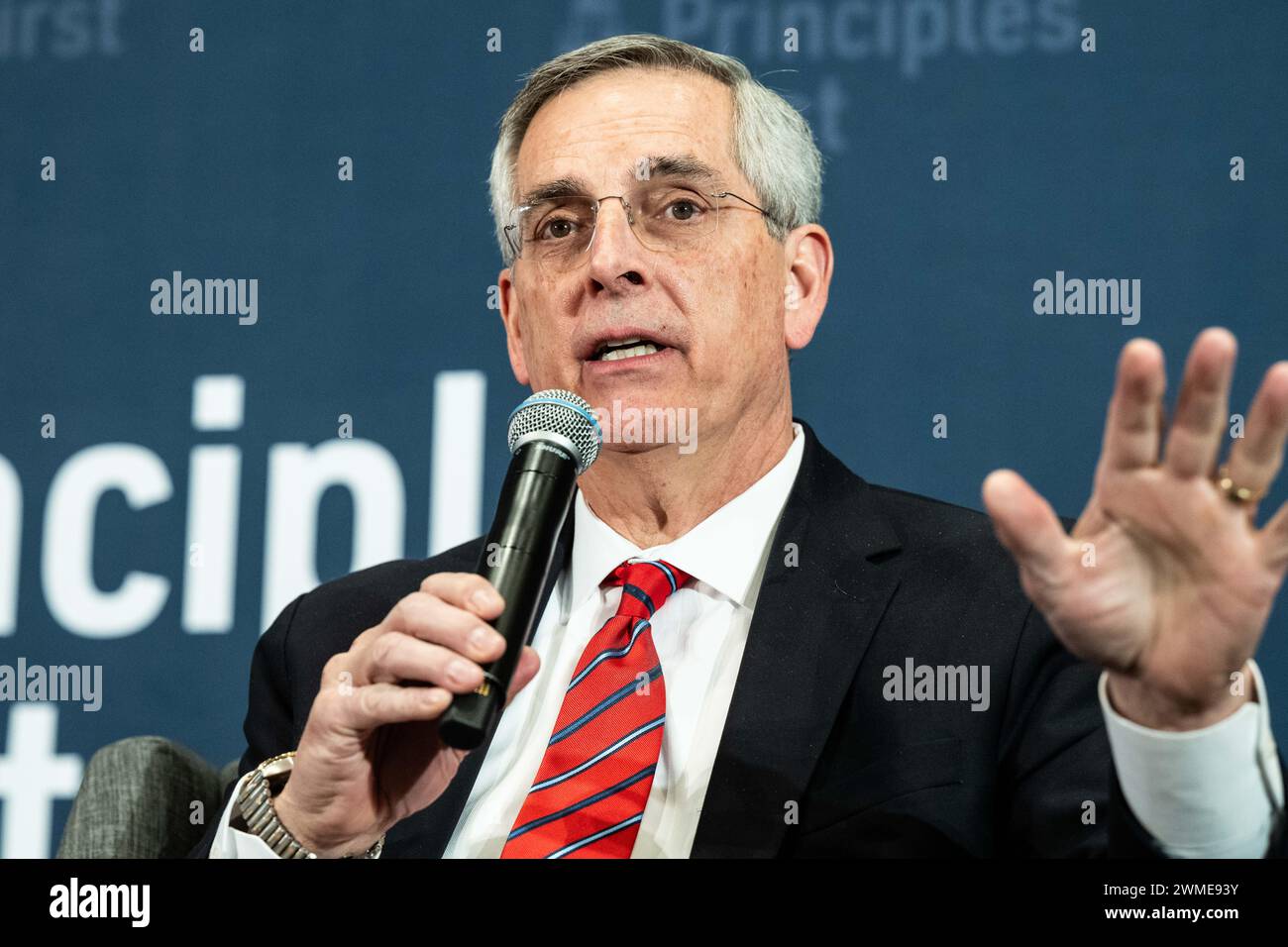 Washington, United States. 25th Feb, 2024. Brad Raffensperger ...