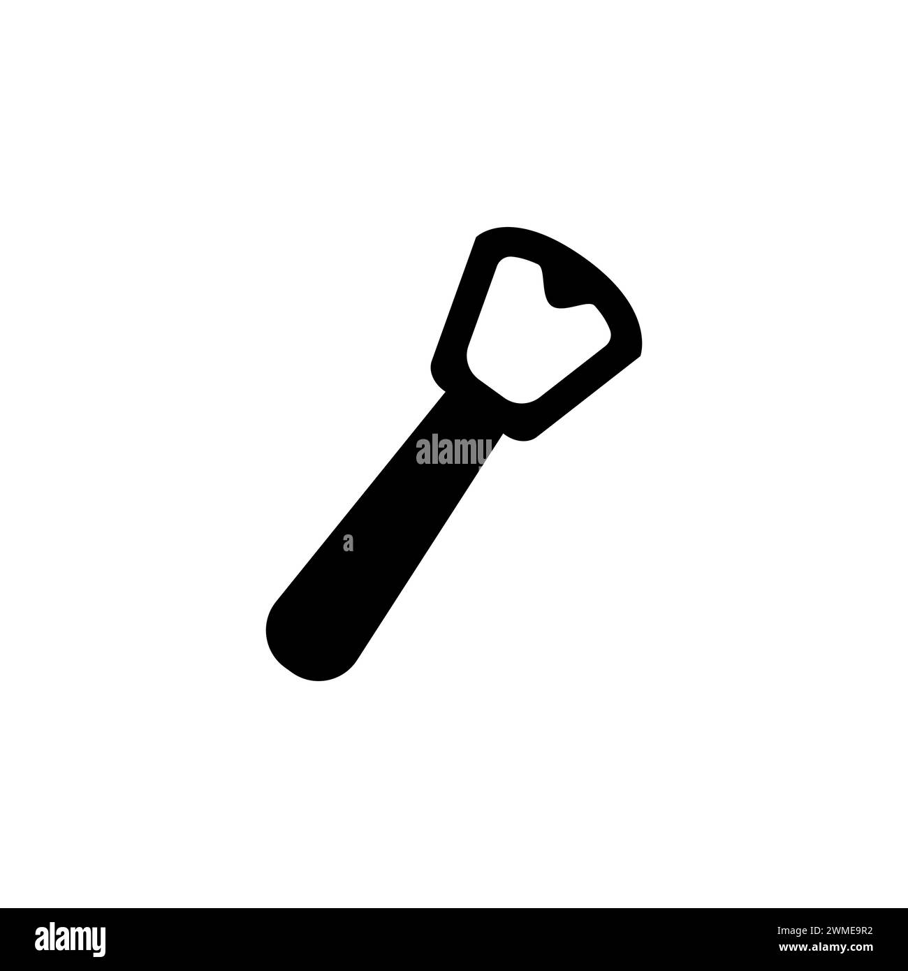 Bottle Opener flat vector icon. Simple solid symbol isolated on white background Stock Vector ...