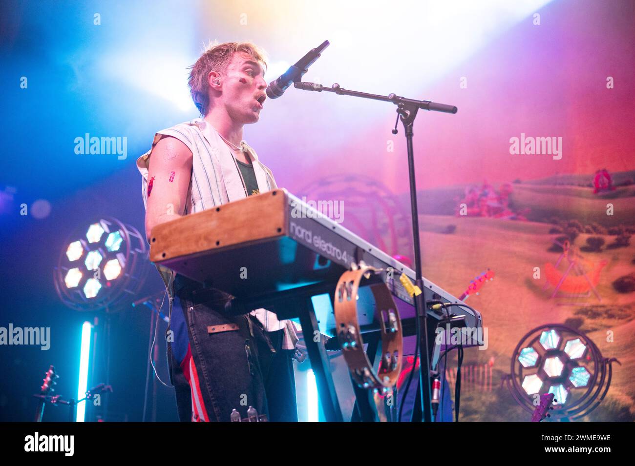 Manchester, UK. 25th February 2024. Supergroup FIZZ consisting of Greta ...
