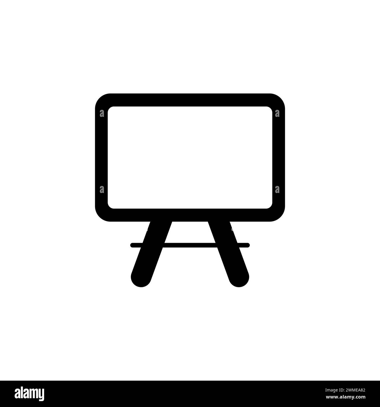 Blackboard Math Lesson flat vector icon. Simple solid symbol isolated ...