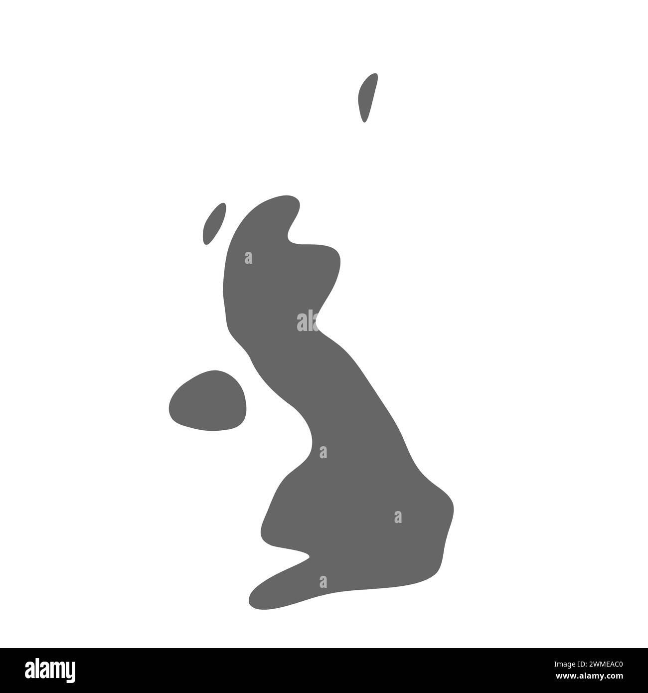 United Kingdom of Great Britain and Northern Ireland country simplified ...