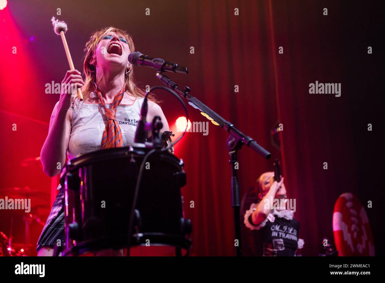 Manchester, UK. 25th February 2024. Supergroup FIZZ consisting of Greta ...