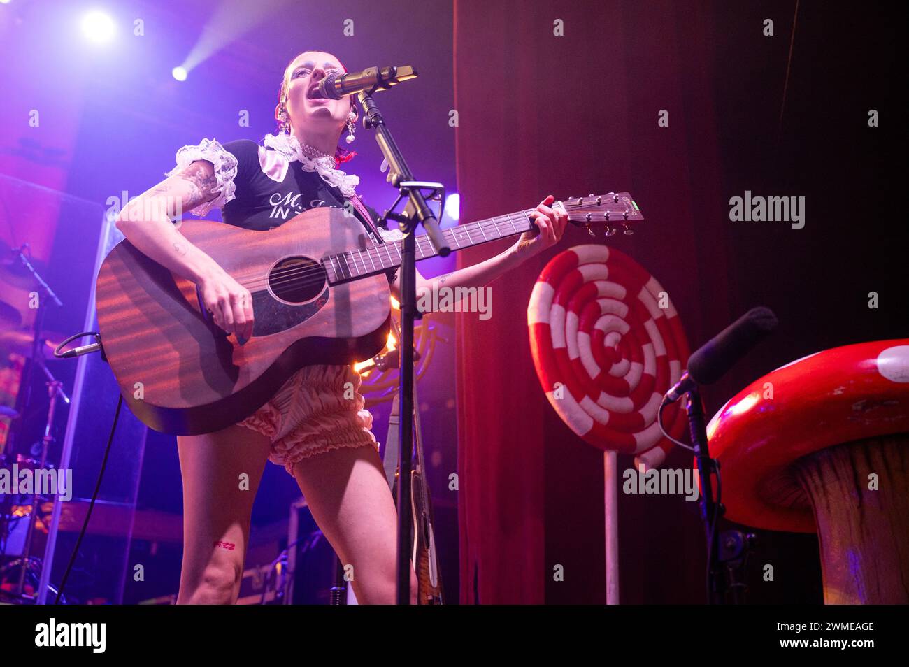 Manchester, UK. 25th February 2024. Supergroup FIZZ consisting of Greta ...