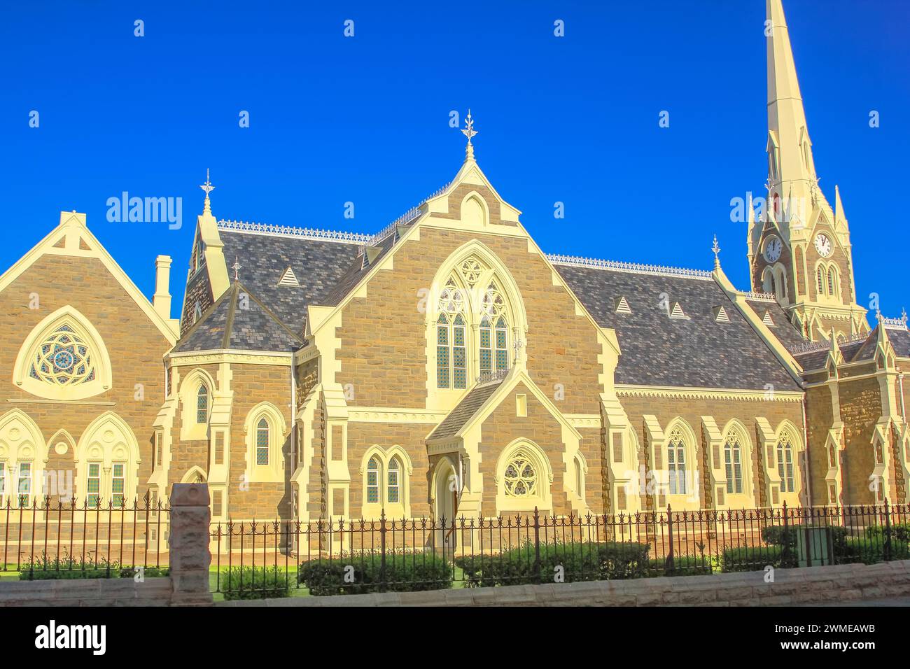 Side facade of Victorian Gothic Reformed Mother Church in Graaff-Reinet ...