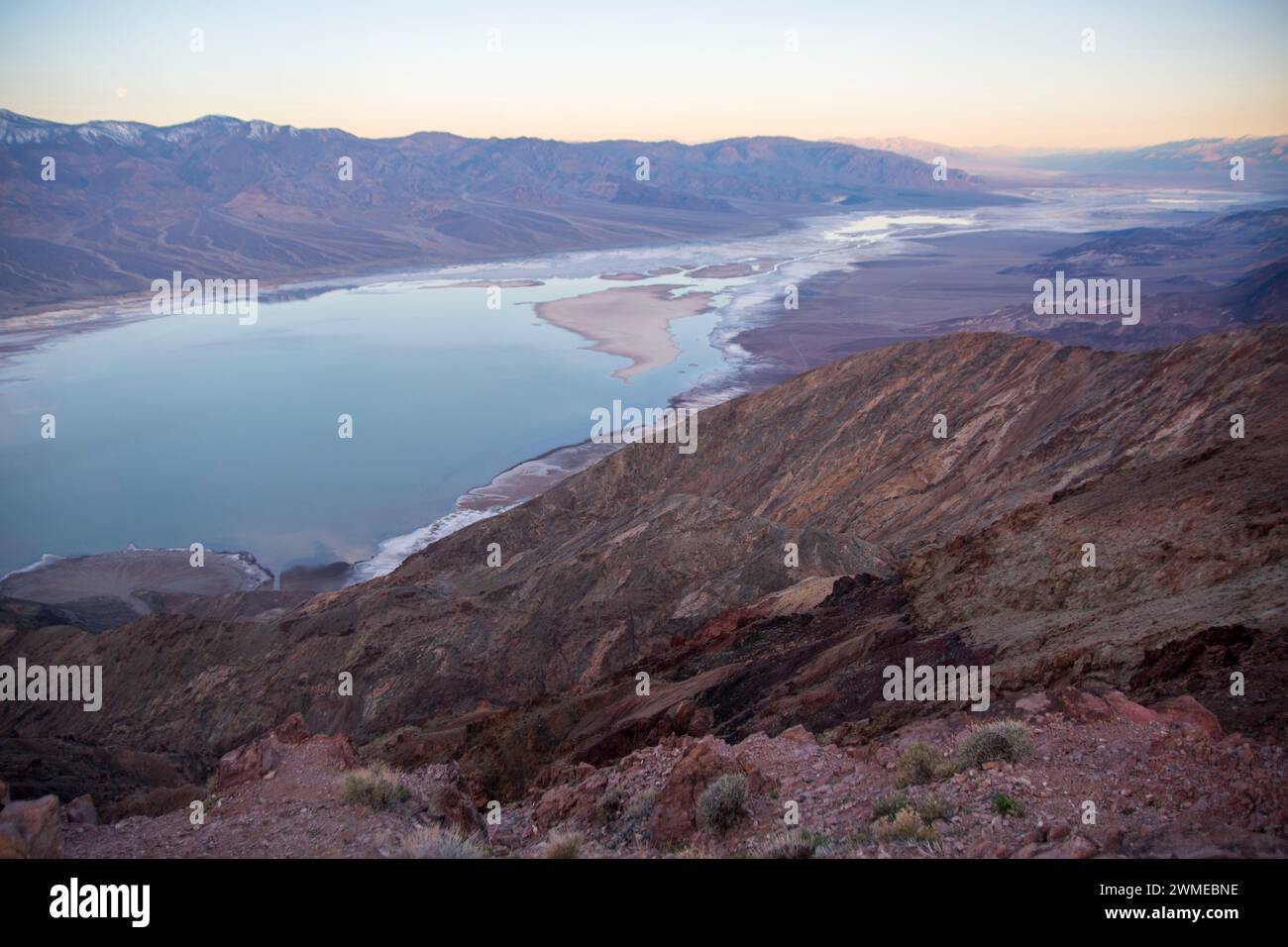 Dante's View provides a quality view of Lake Manly in Badwater Basin, a ...