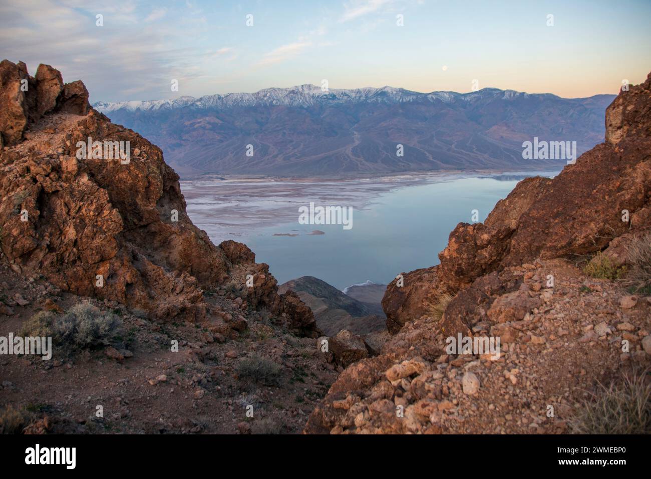 Dante's View provides a quality view of Lake Manly in Badwater Basin, a ...