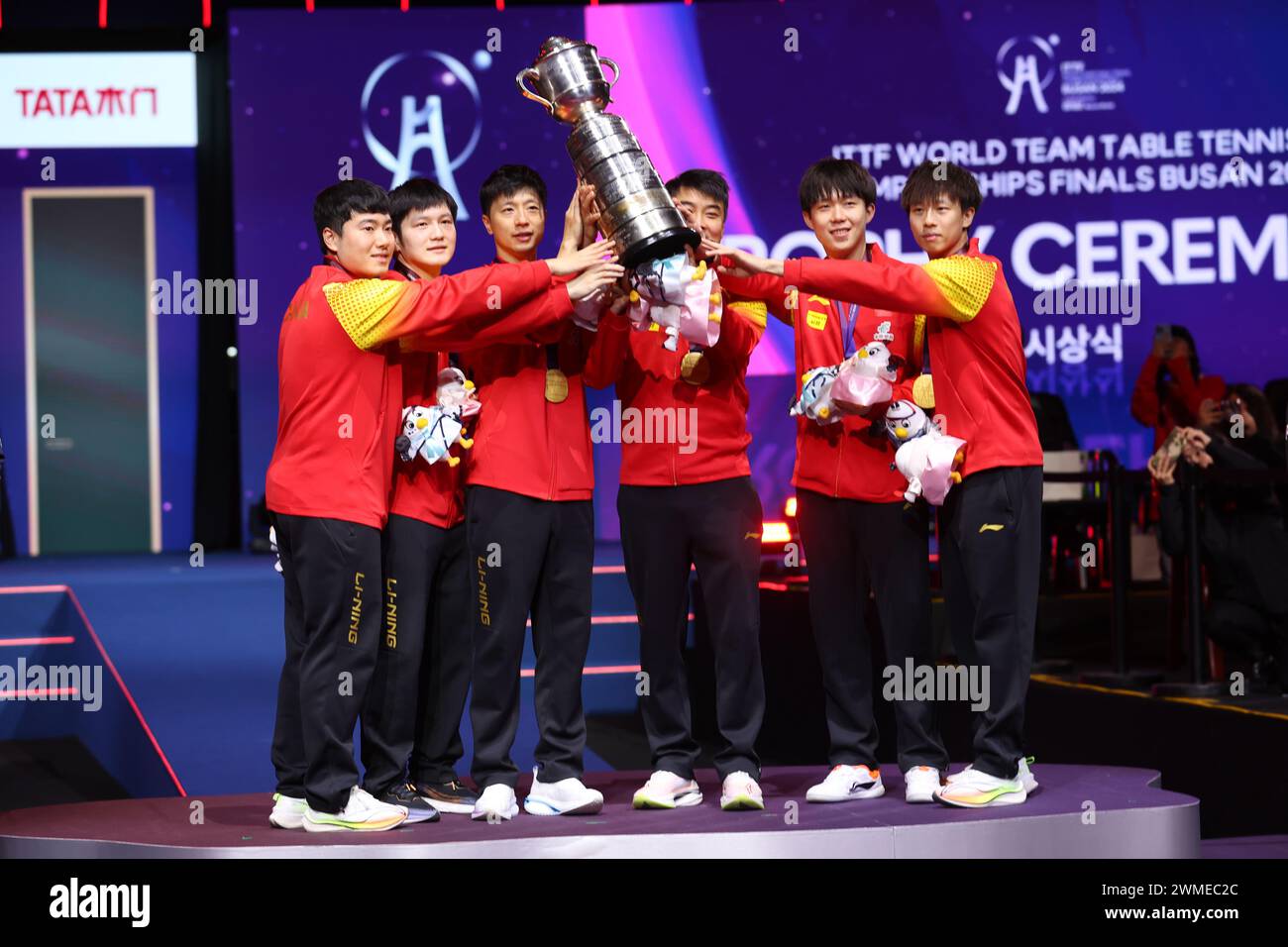 BEXCO Convention Centre, Busan, South Korea. 25th Feb, 2024. China team ...