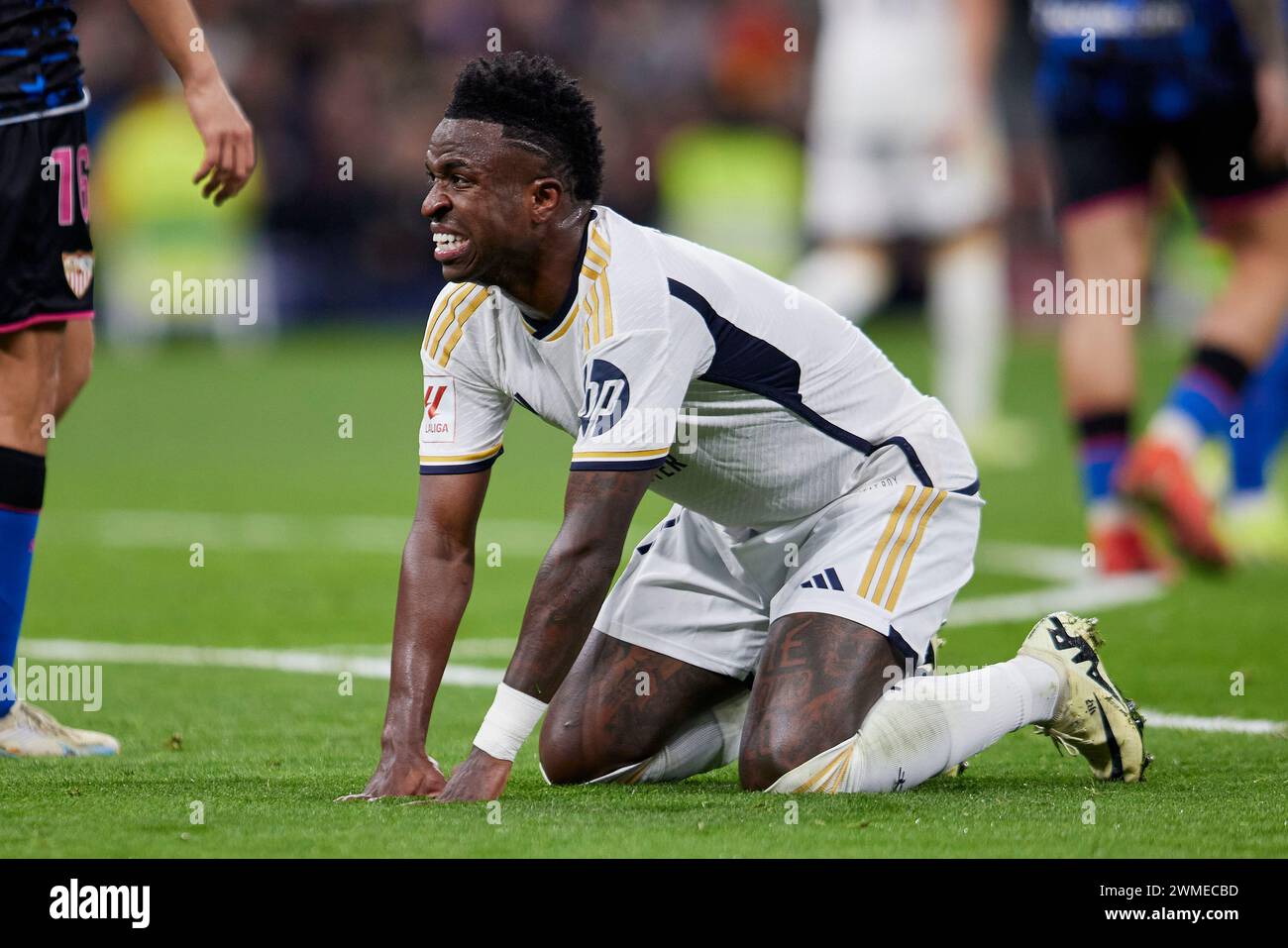 Madrid, Madrid, Spain. 26th Feb, 2024. Vinicius Jr of Real Madrid CF ...
