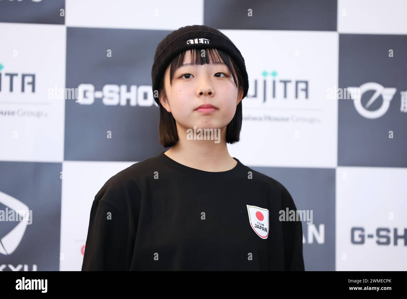 Kanagawa, Japan. 25th Feb, 2024. Ayuna Miyashima (JPN) BMX : Enoshima Wave Fest UCI BMX ...