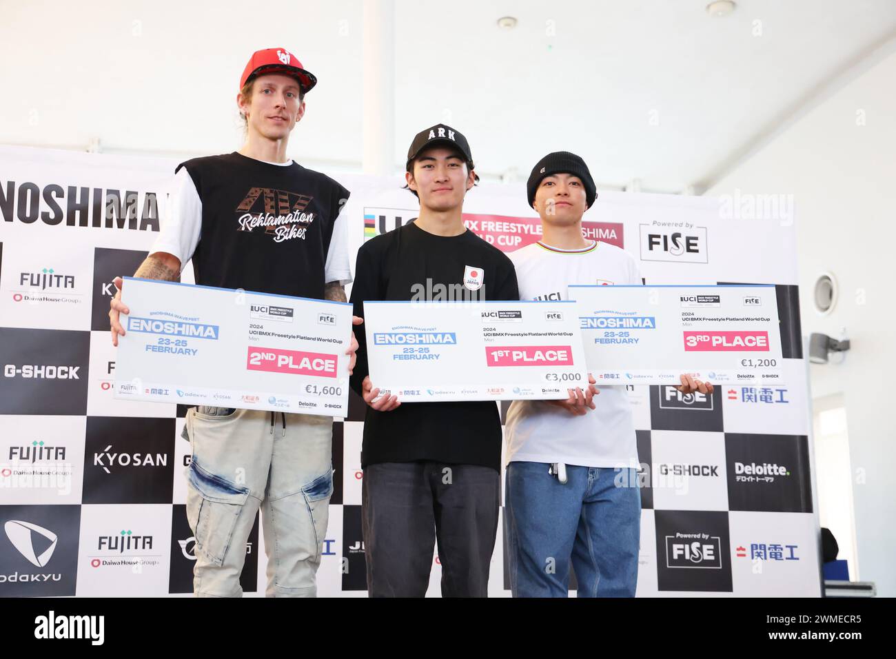 Kanagawa, Japan. 25th Feb, 2024. (L-R) Prevost Jean William (CAN), Yu ...
