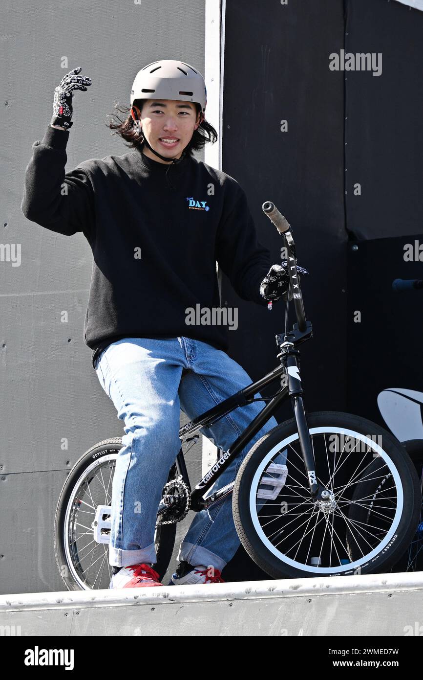 Kanagawa, Japan. Credit: MATSUO. 24th Feb, 2024. Tatsuki Kamimura (JPN ...