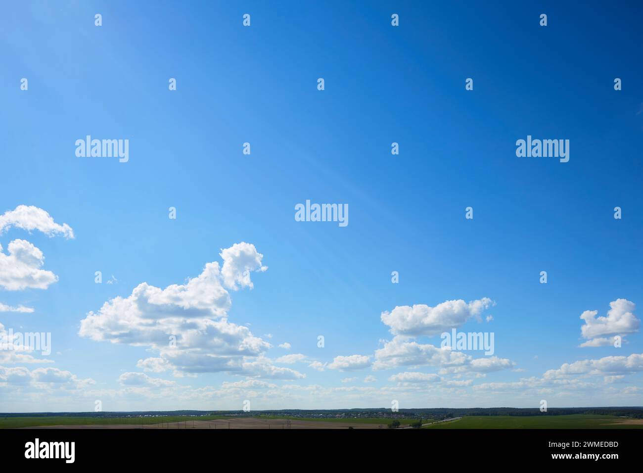Panorama of daytime sky with clouds. sunset Sky background, daylight ...