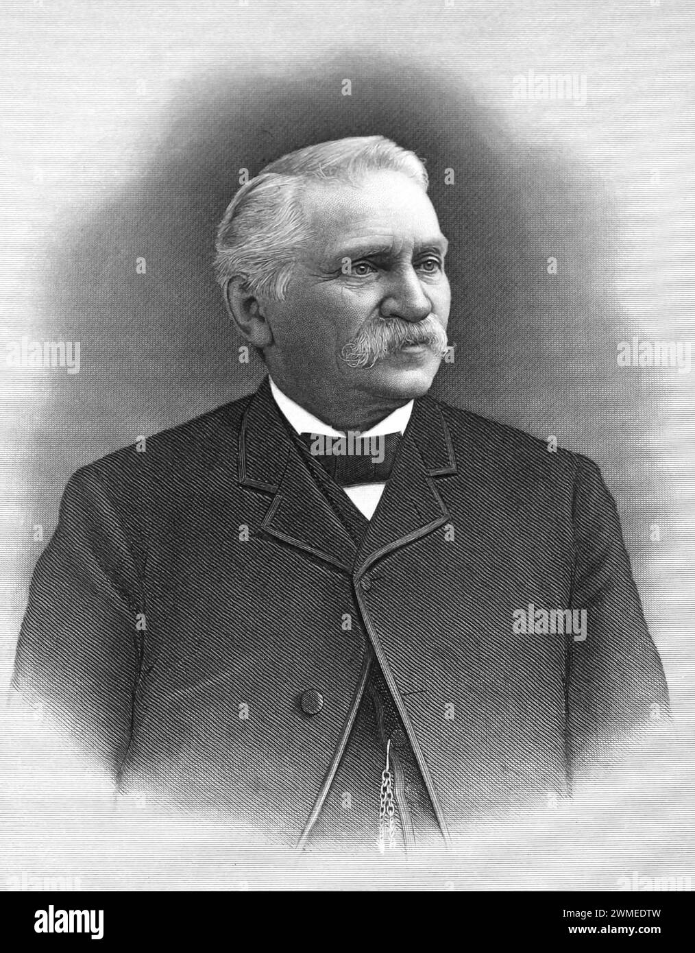 19th century engraving William B. Bement Stock Photo - Alamy