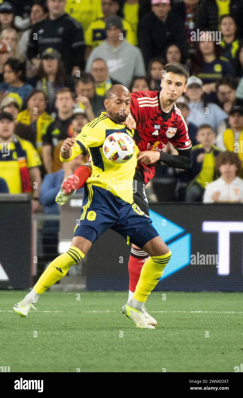 Nashville, Tennessee, USA. 25th Feb, 2024. Nashville SC defender Josh ...