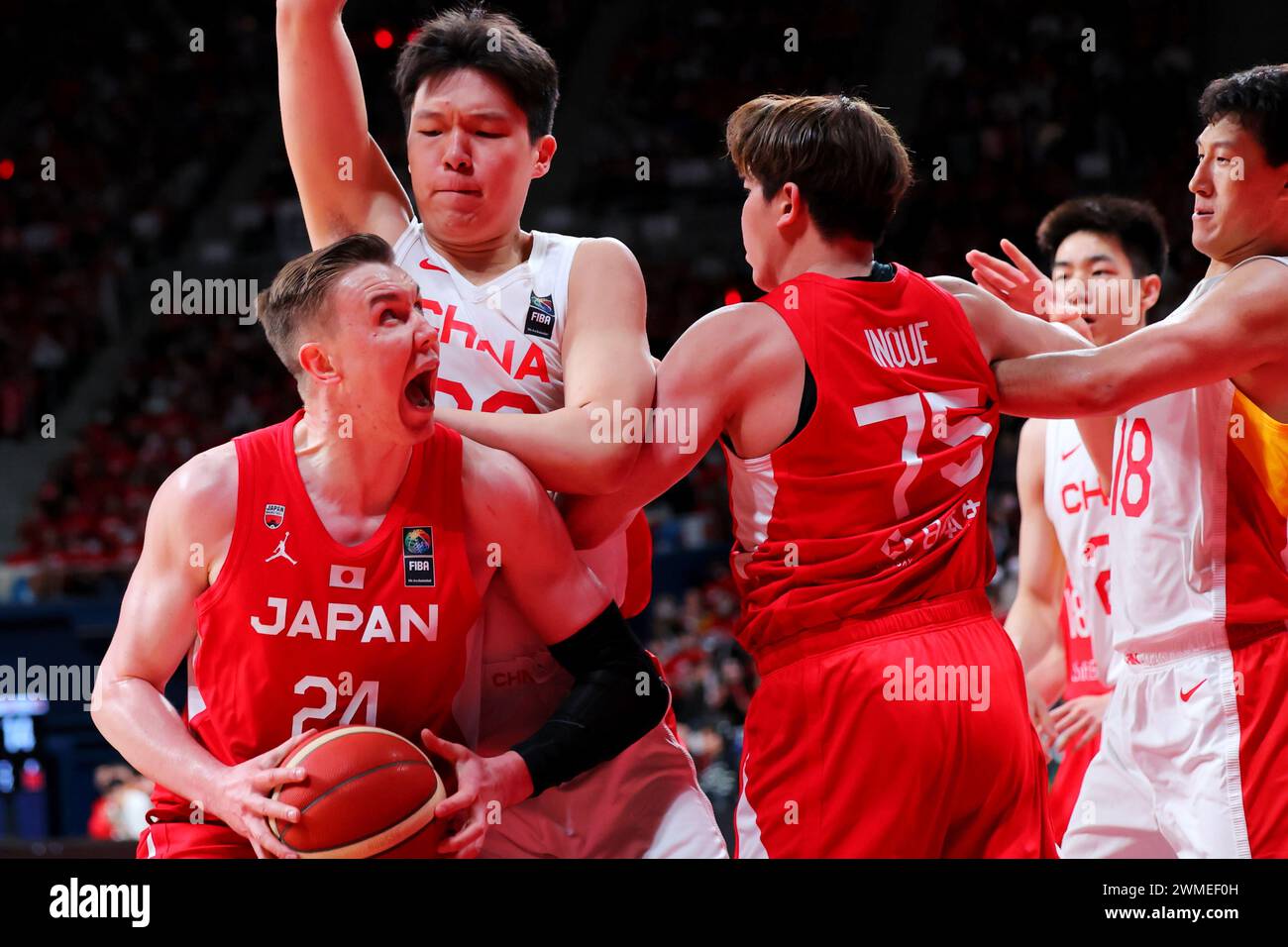 Ariake Coliseum, Tokyo, Japan. 25th Feb, 2024. Josh Hawkinson (JPN ...